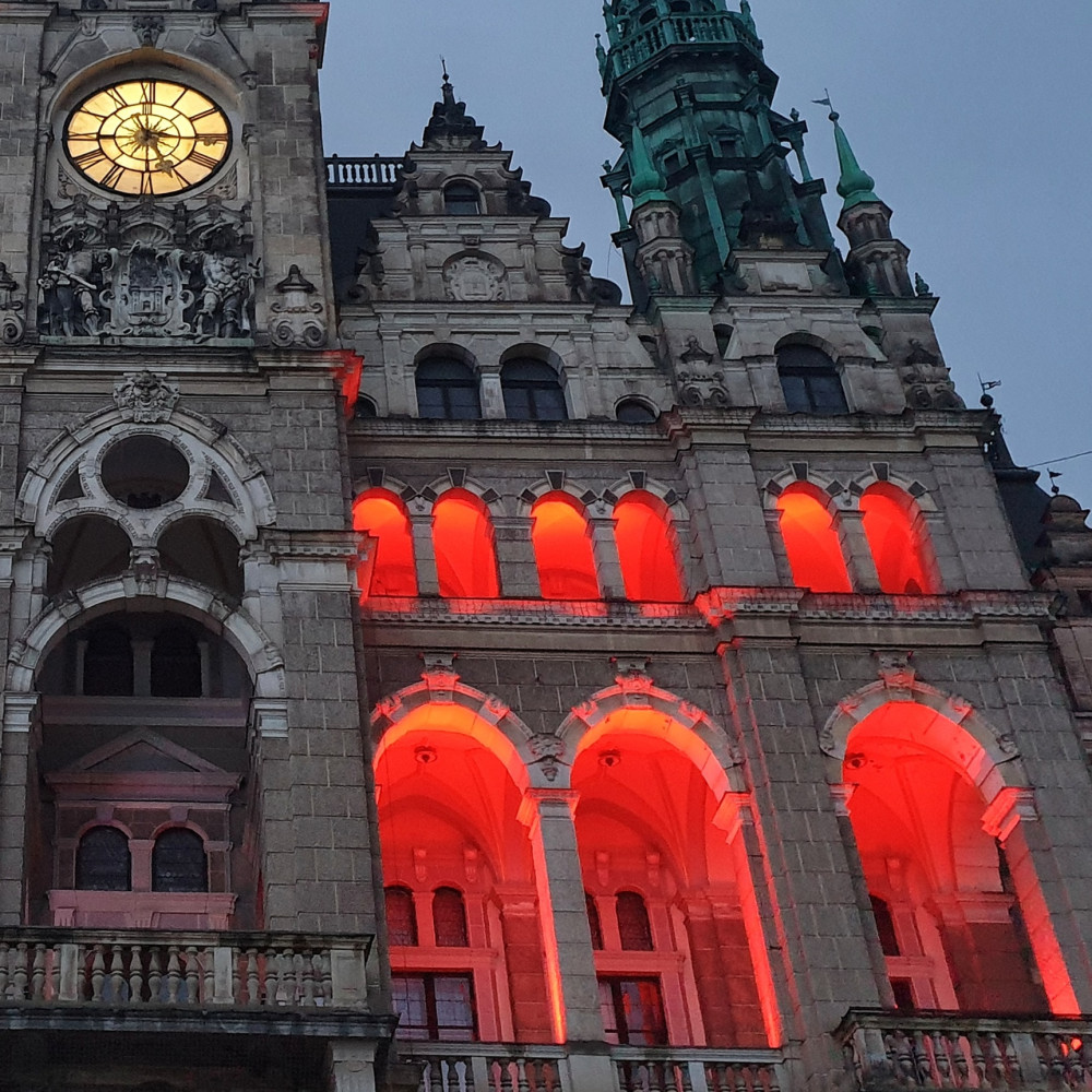 Liberecká radnice se u příležitosti Dne válečných veteránů rozzáří do ...